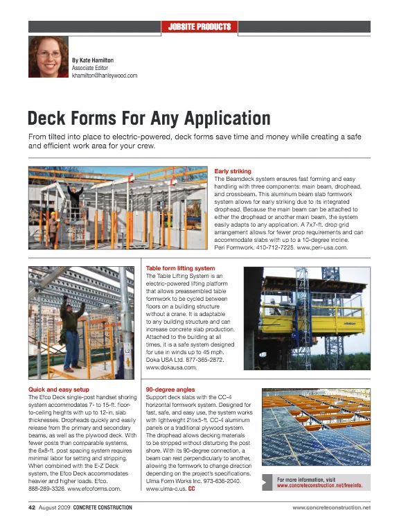 Deck Forms For Any Application | Kate Hamilton